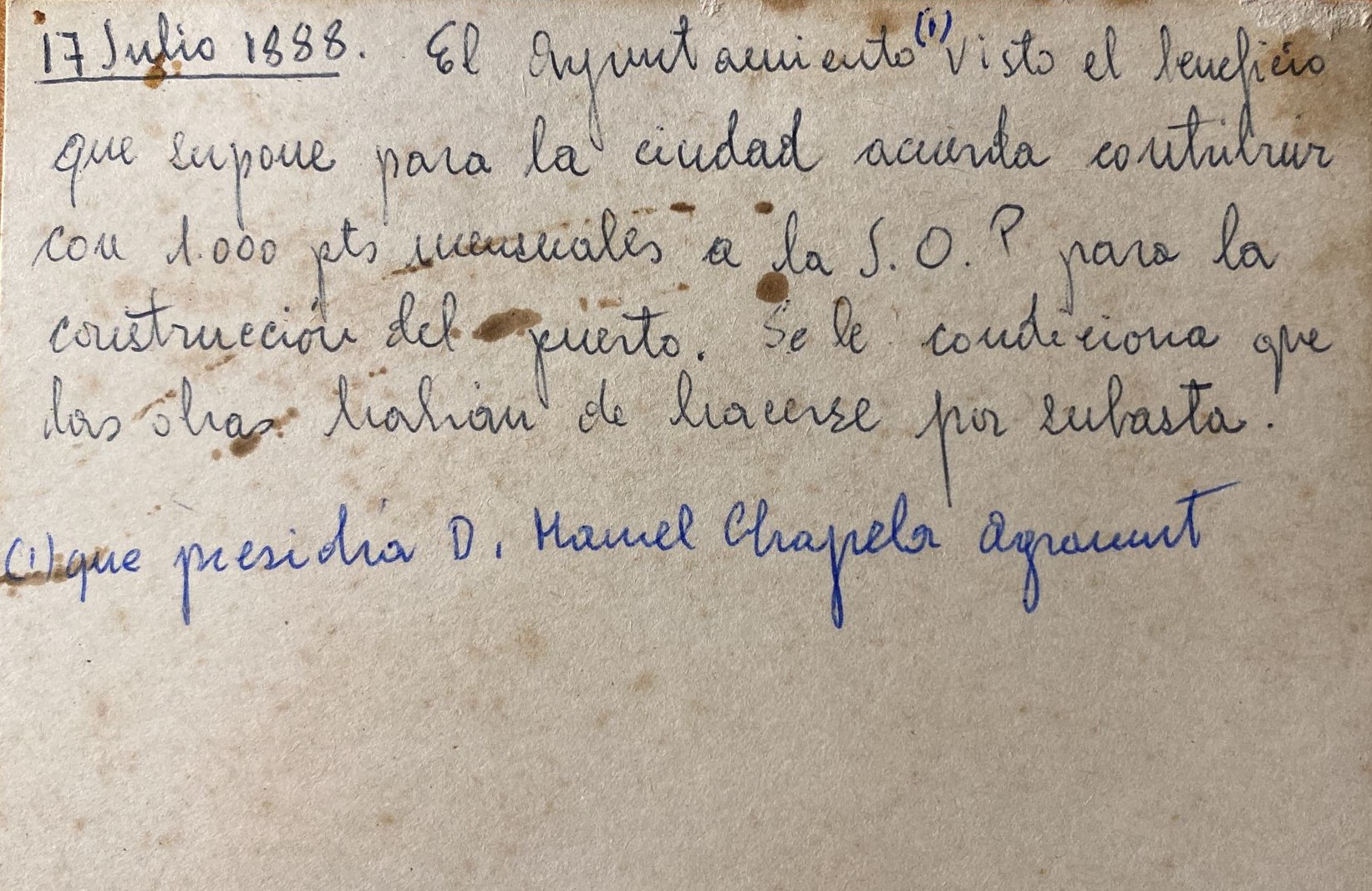 Tal Día Como Hoy… – JOSE GARCIA COSIO